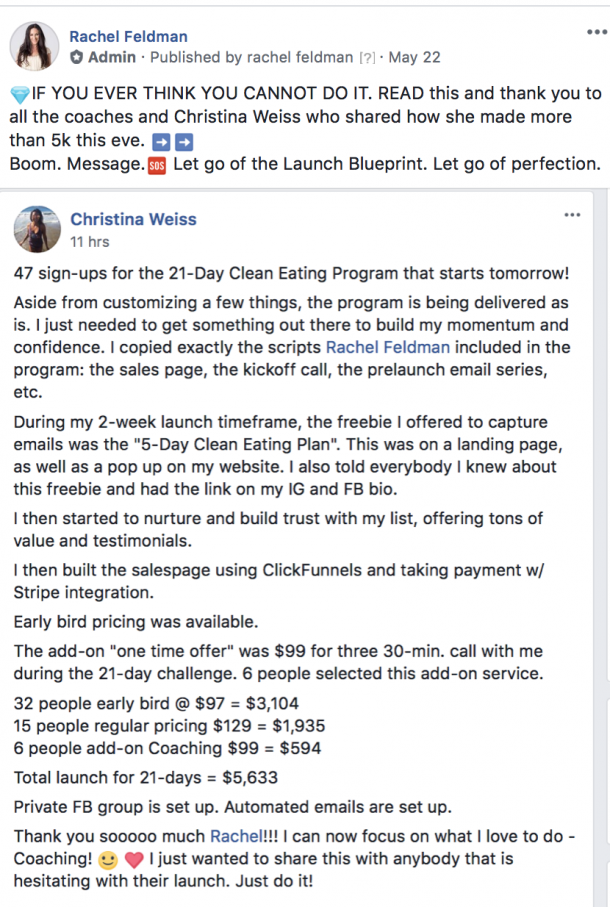 Business Coach for Health Coaches | Work with Rachel Feldman